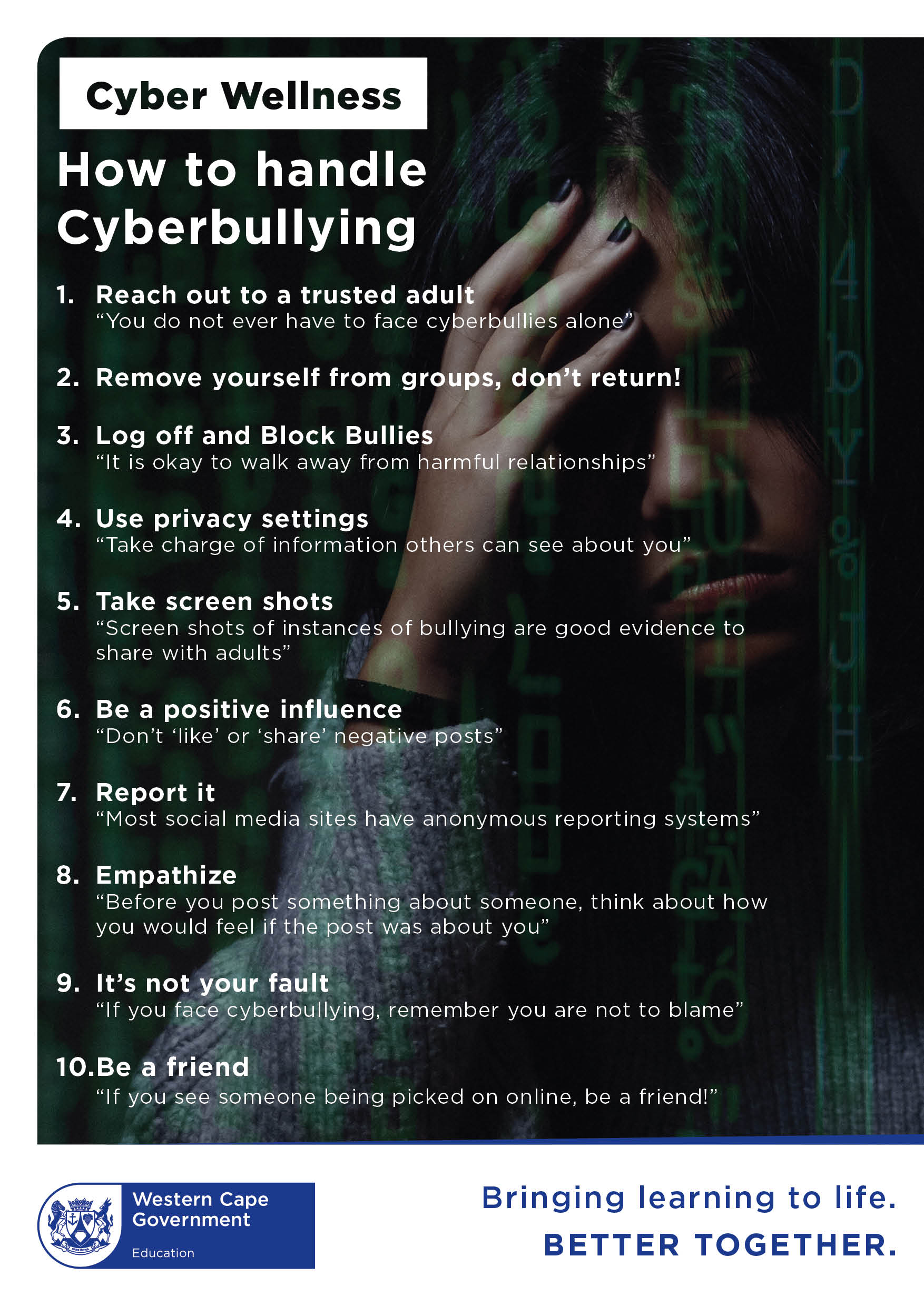 How to handle cyberbullying | WCED ePortal How to handle cyberbullying | WCED ePortal